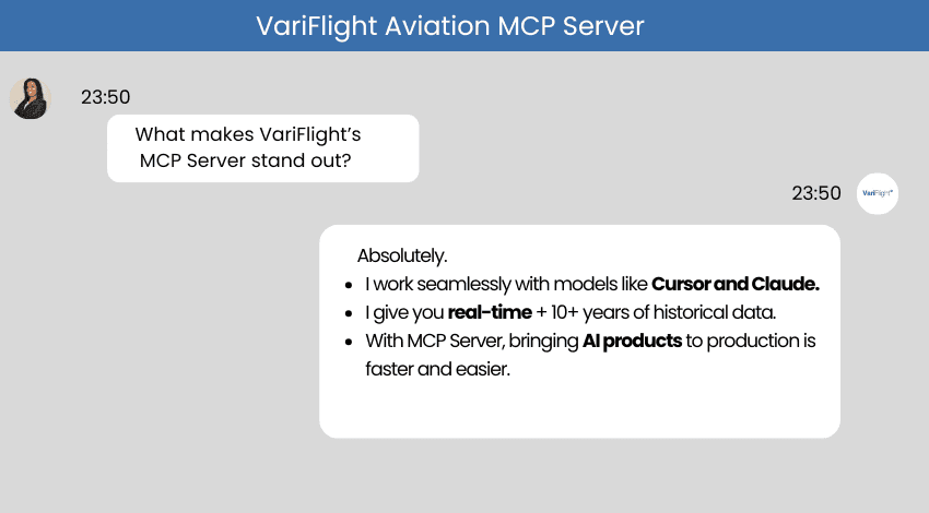 VariFlight AI – Integration MCP Aviation Model Context Protocol Server