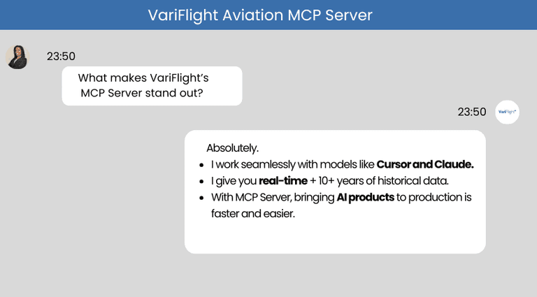 VariFlight AI – Integration MCP Aviation Model Context Protocol Server